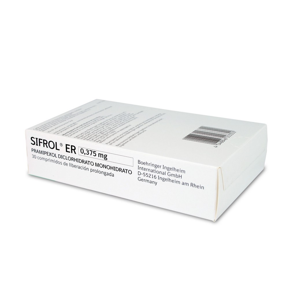Sifrol ER Pramipexol 0,38 mg 30 Comprimidos | Cruz Verde