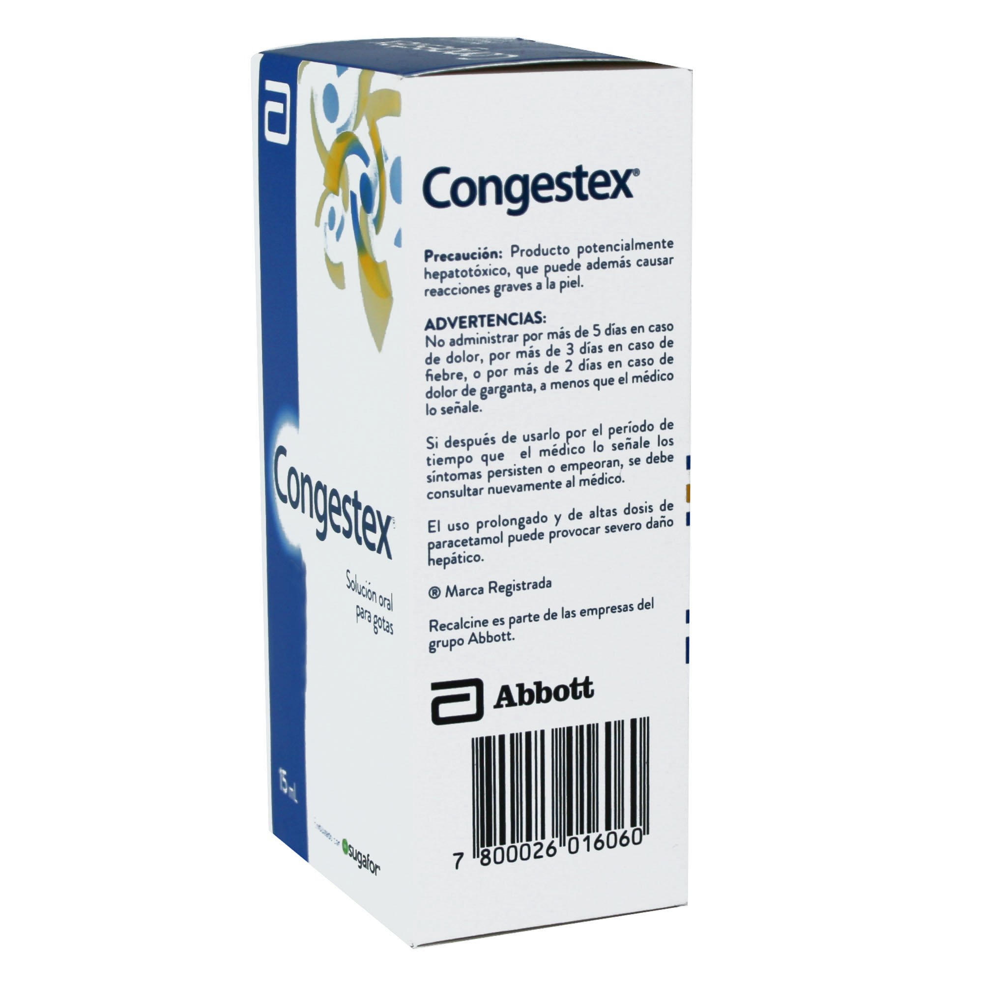 Congestex Paracetam 15 mg Gotas 15 mL | Cruz Verde