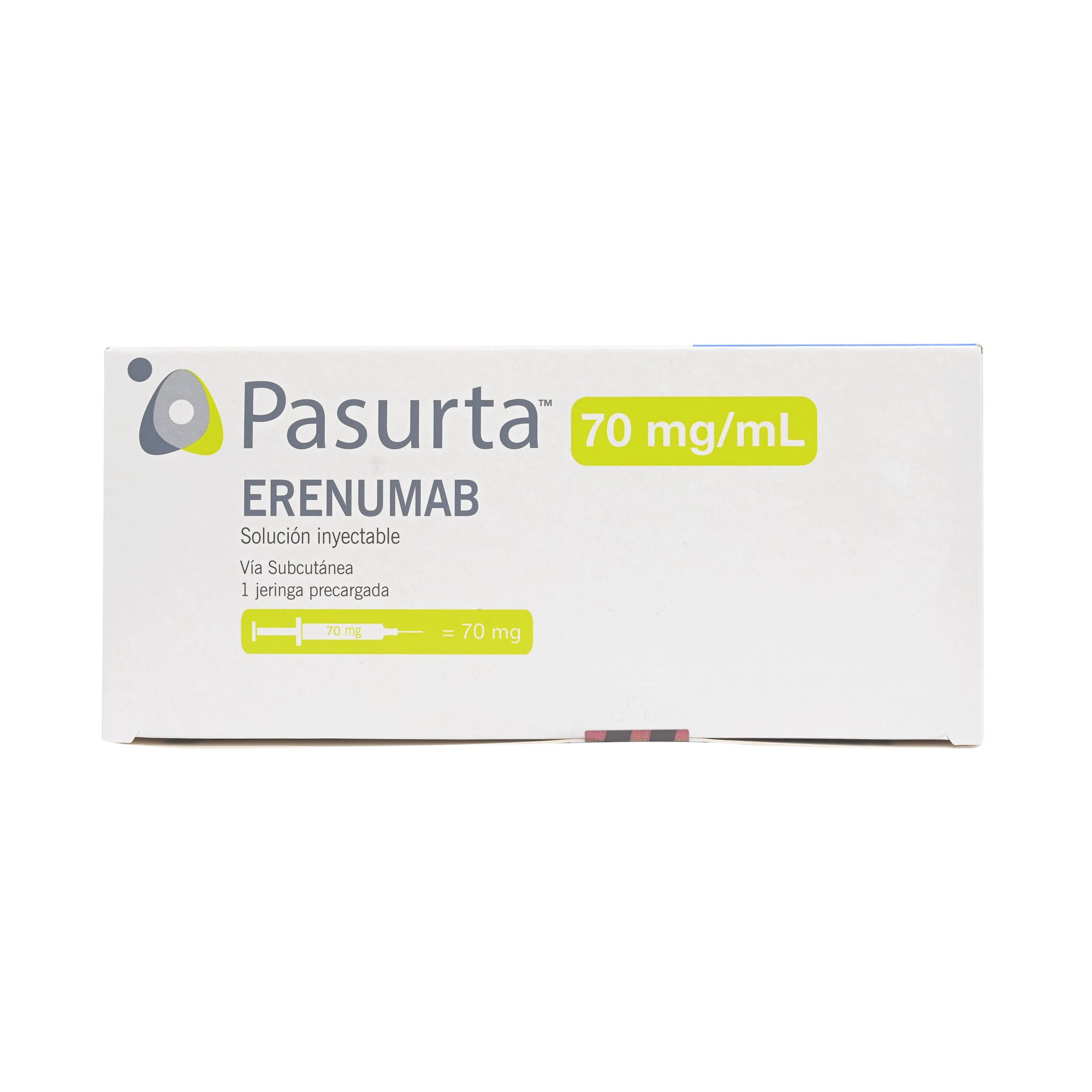 Pasurta Erenumab 70 mg / mL Solucion Inyectable 1 Jeringa Pre cargada ...