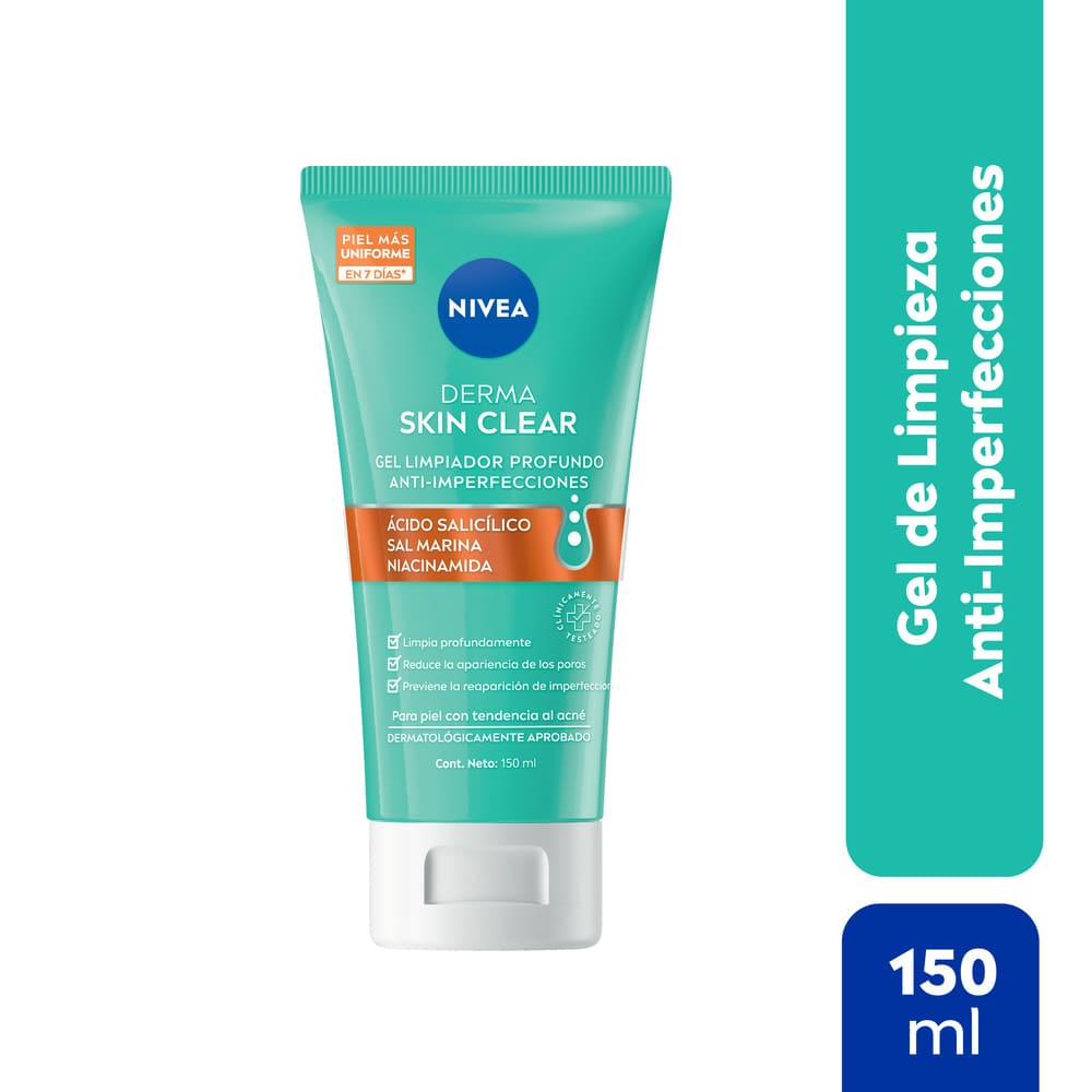 Derma Skin Clear Gel Limpiador Profundo 150ml | Cruz Verde
