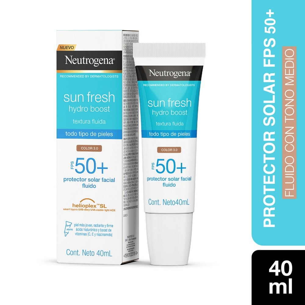 Neutrogena Sun Fresh Hydro Boost Tono Medio FPS 50+ 40mL | Cruz Verde