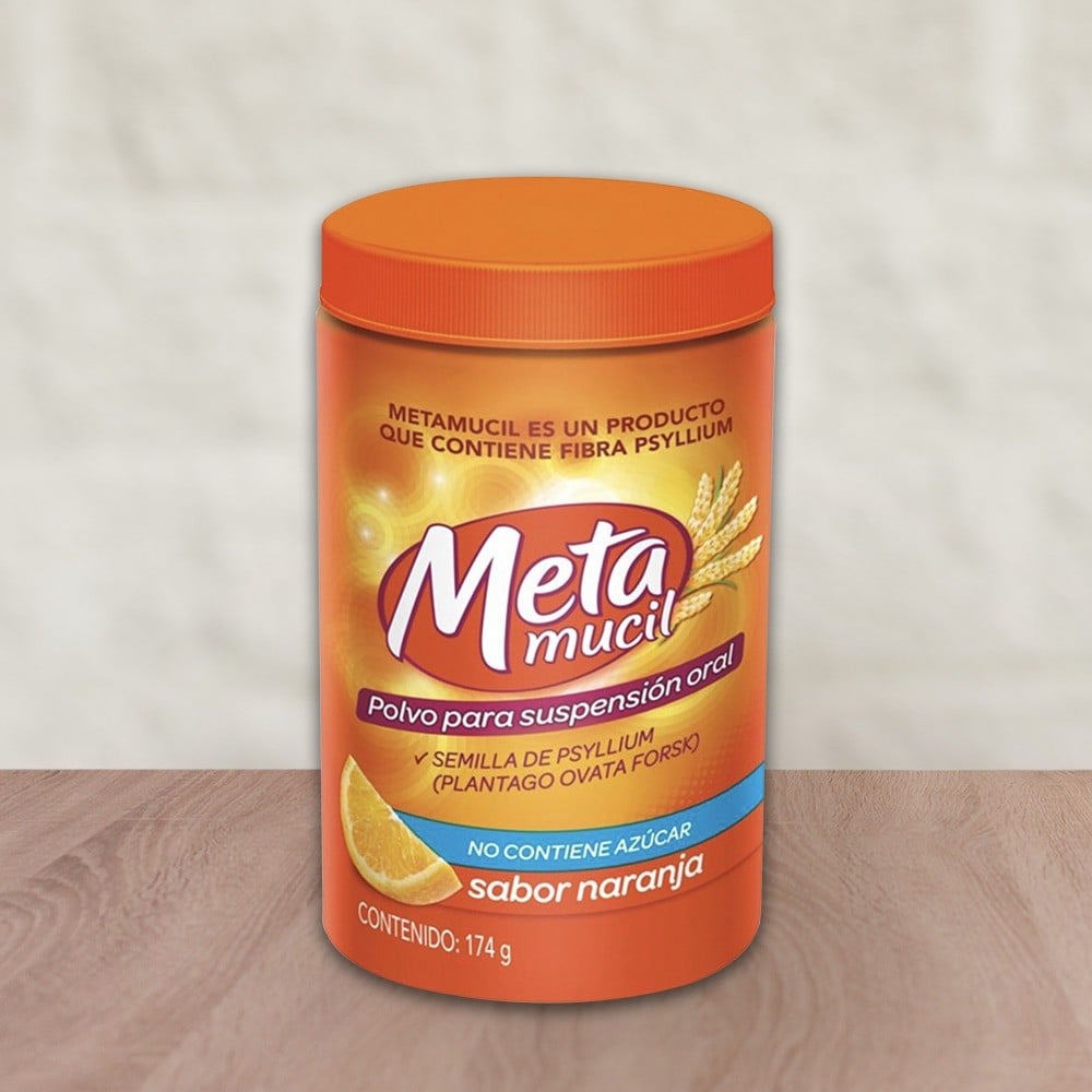 Metamucil Fibra Natural Soluble Sabor Naranja 174 gr | Cruz Verde