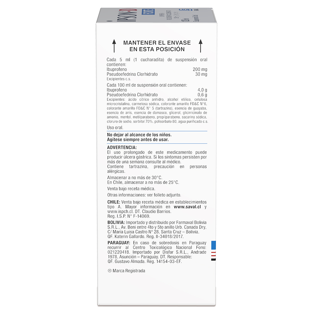 Ipson-D Forte Ibuprofeno 30 mg/5mL Suspensión 120 mL | Cruz Verde