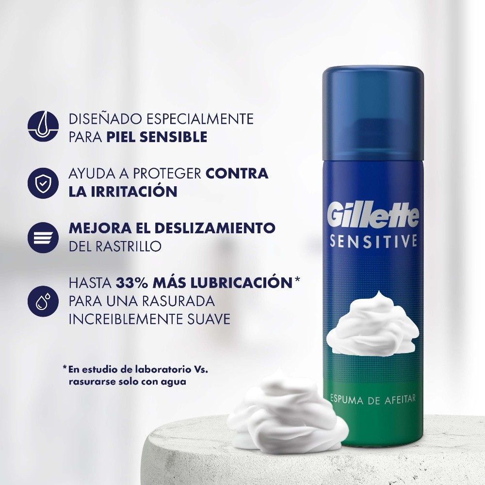 Espuma de Afeitar Sensitive para Piel Sensible 155ml | Cruz Verde