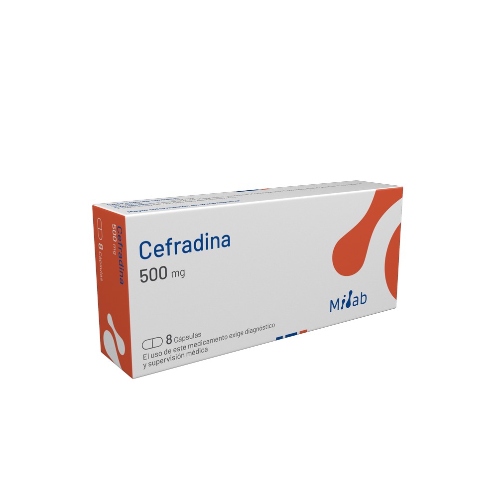 Cefradina 500 mg 8 Cápsulas | Cruz Verde