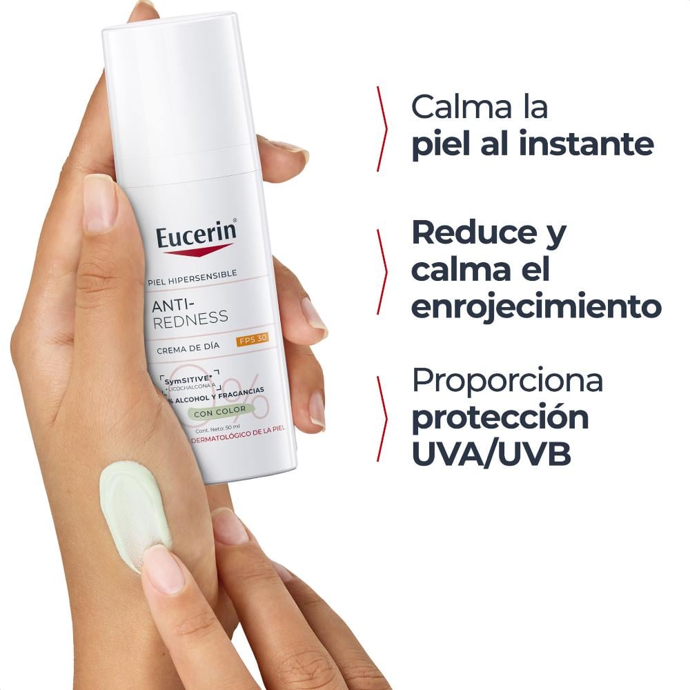 Crema Facial Antienrojecimiento Día Piel Sensible 50Ml | Cruz Verde