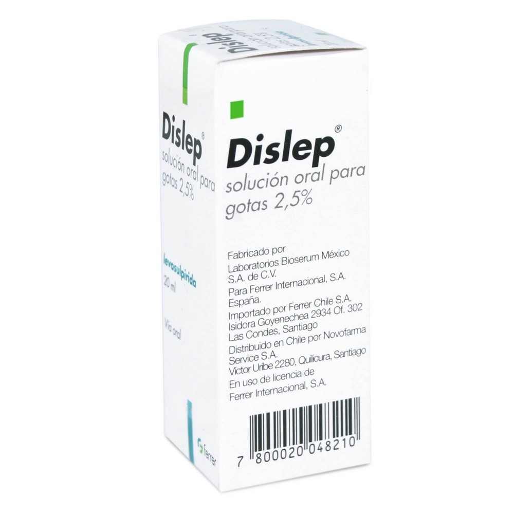 Dislep Levosulpirida 2,5% Gotas 20 mL | Cruz Verde