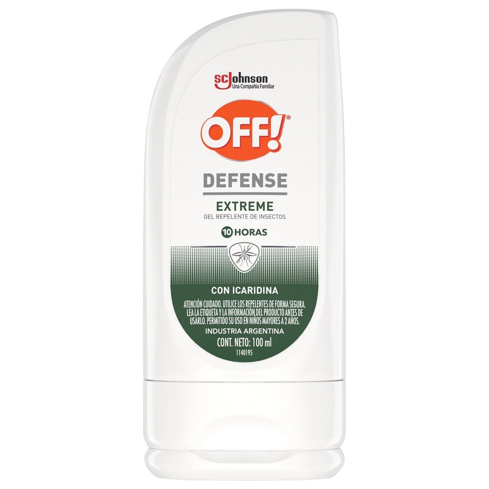 Off Defense Extreme Gel Repelente Insectos Con Icaridina 10 Horas 100mL ...
