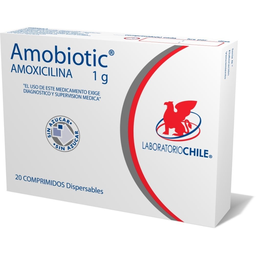 Amobiotic Amoxicilina 1000 mg 20 Comprimidos | Cruz Verde
