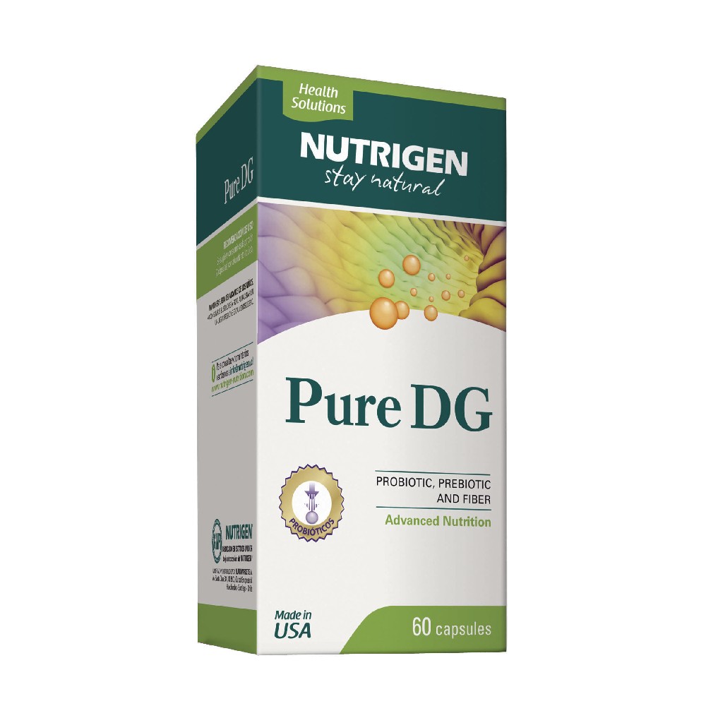 Pure DG Probióticos Prebióticos 60 Cápsulas - FarmaCompara