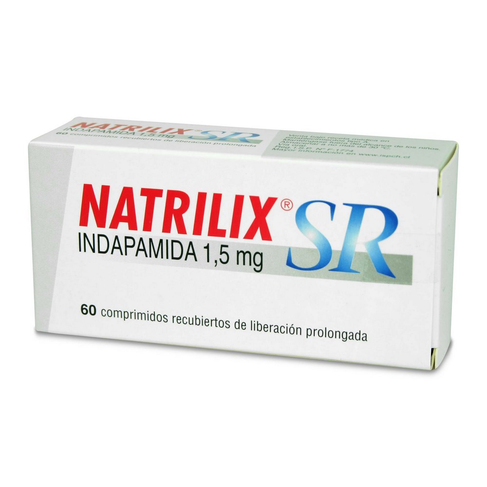 Natrilix SR Indapamida 1,5 mg 60 Comprimidos | Cruz Verde
