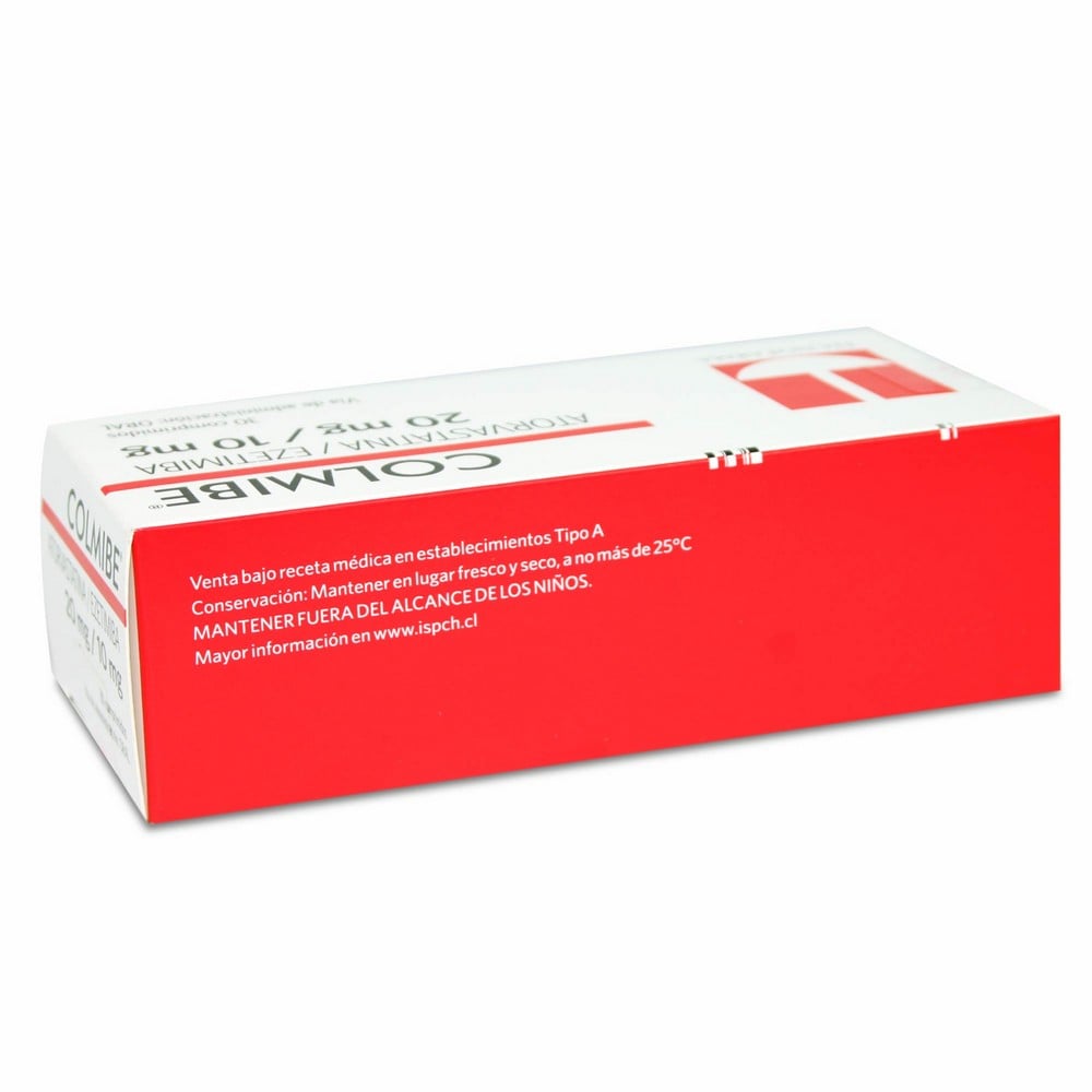 Colmibe Atorvastatina / Ezetimiba 20 mg / 10 mg 30 Comprimidos | Cruz Verde