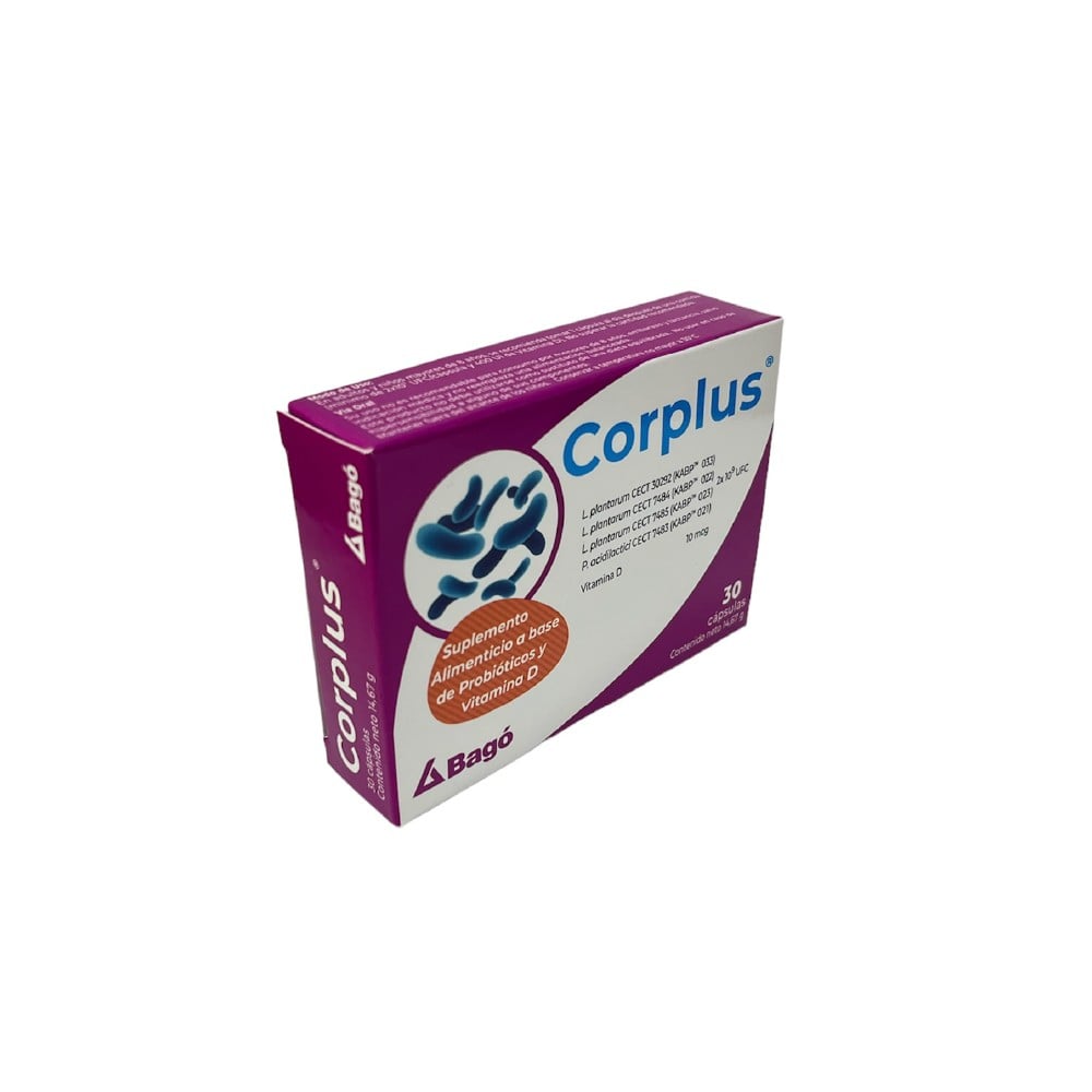 Corplus a Base de Probioticos y Vitamina D Cápsulas 14,67gr 30 Comprimidos