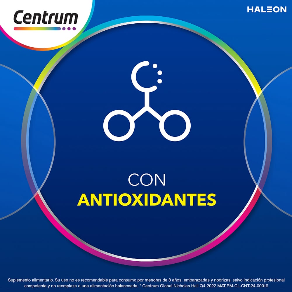 Centrum Hombre Multivitaminico / Multimineral 30 Comprimidos ...