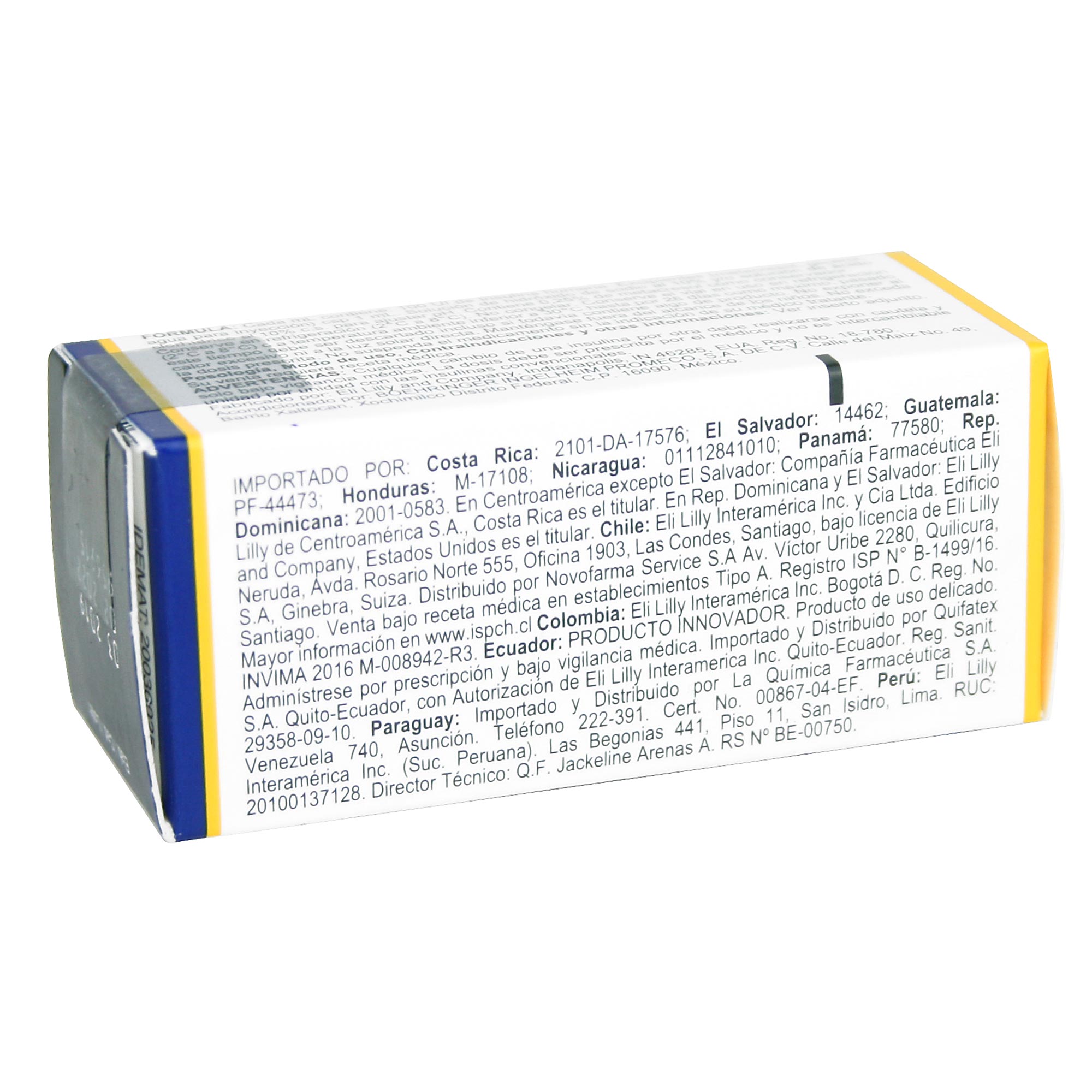 Humulin-Rapida Insulina Soluble Humana 100 UI 1 Ampolla | Cruz Verde