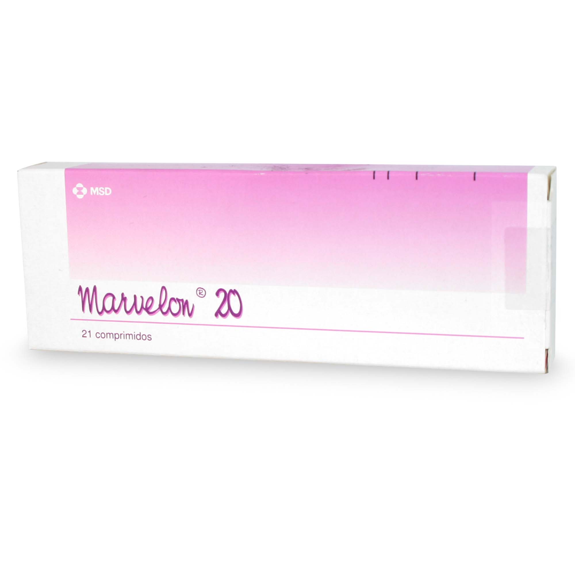 Marvelon-20 Desogestrel 150 mcg Etinilestradiol 20 mcg 21 Comprimidos ...
