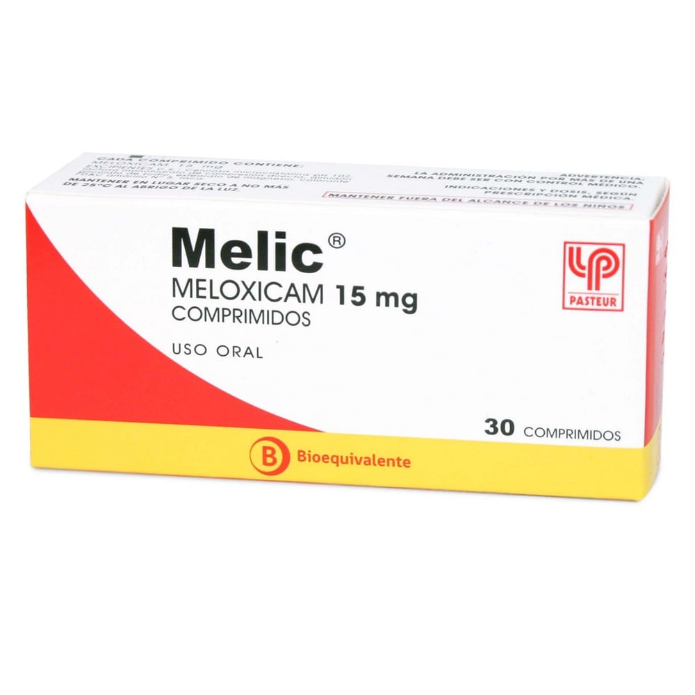 Melic Meloxicam 15 mg 30 Comprimidos | Cruz Verde