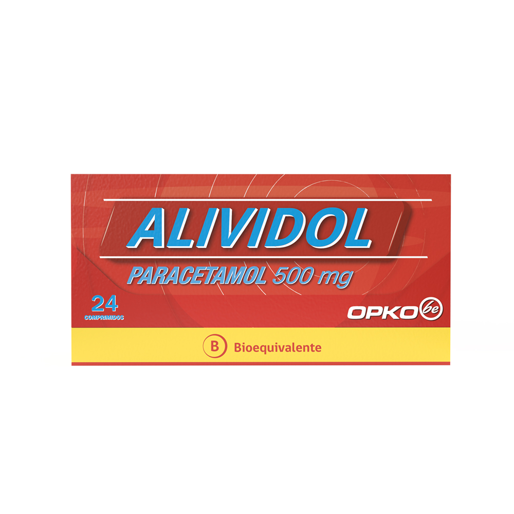 Alividol Paracetamol 500 mg 24 comprimido | Cruz Verde