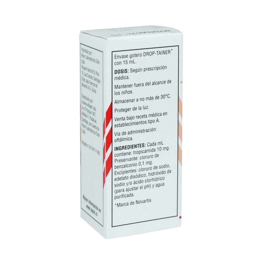 Mydriacyl Tropicamina 1% Solución Oftálmica 15 mL | Cruz Verde