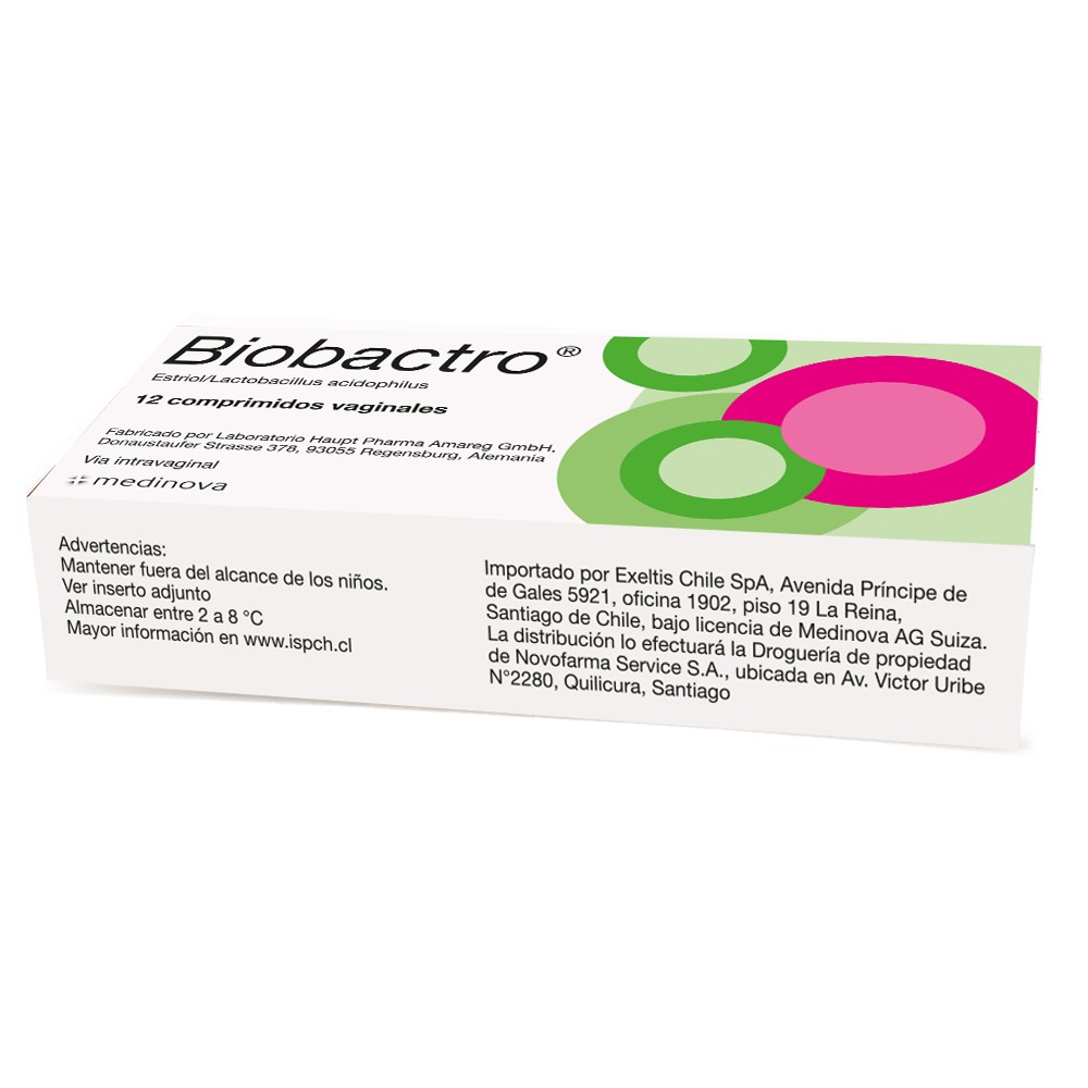 Biobactro Estriol/Lactobacillus acidophilus 12 Comprimidos Vaginales ...