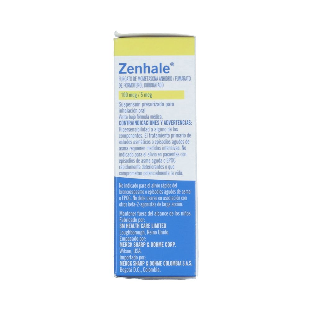 Zenhale (5+100)Mcg/Dosis Suspensión Inh Oral Frasco X 60Dosis | Cruz Verde